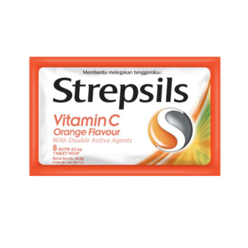 Strepsils Vitamin C Orange 8 Tablet - Manfaat, Kandungan, Dosis, dan ...