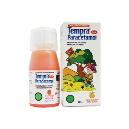 Tempra Forte Rasa Jeruk Sirup 60 ml - Manfaat, Kandungan, Dosis, dan ...