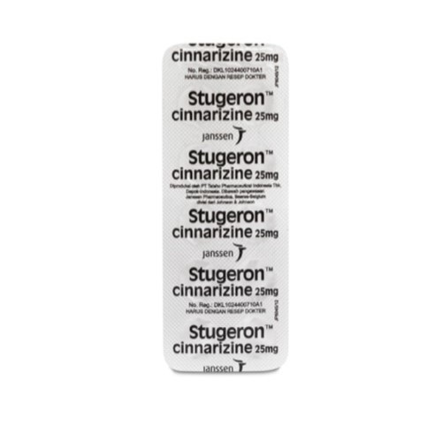 Stugeron 25 mg 10 Tablet - Manfaat, Kandungan, Dosis, dan Efek Samping