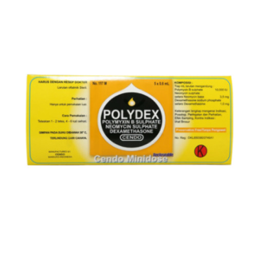 Cendo Polydex Tetes Mata Minidose 0,6 ml 5 Ampul - Manfaat, Cara Pakai ...