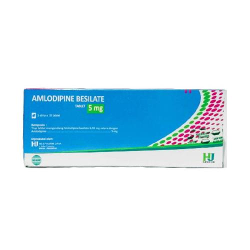 Amlodipine 5 mg 10 Tablet Hexpharm - Manfaat, Kandungan, Dosis, dan ...