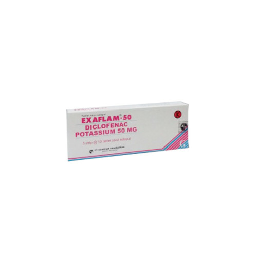 Exaflam 50 mg 10 Tablet - Manfaat, Kandungan, Dosis, dan Efek Samping