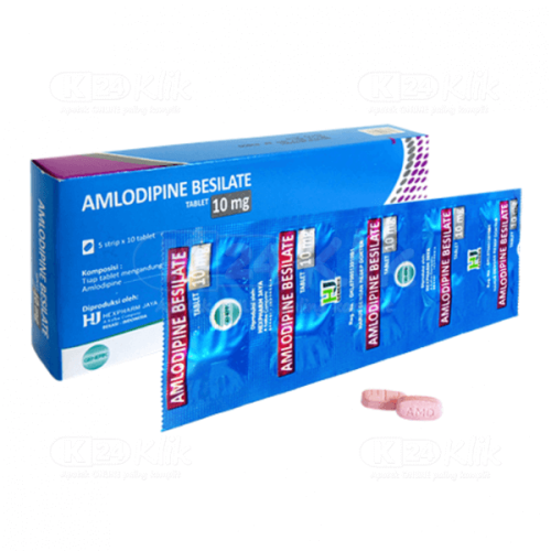 Amlodipine 10 mg 10 Tablet Hexpharm - Manfaat, Kandungan, Dosis, dan Efek Samping