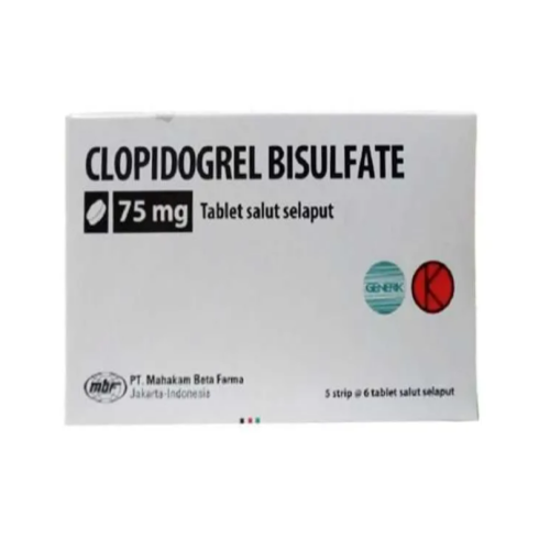 Clopidogrel 75 Mg 10 Tablet Mahakam - Manfaat, Kandungan, Dosis, dan Efek Samping