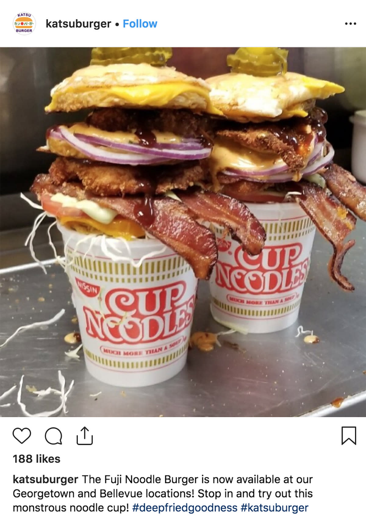 Meet Seattle’s Crazy Noodle Cup Burger