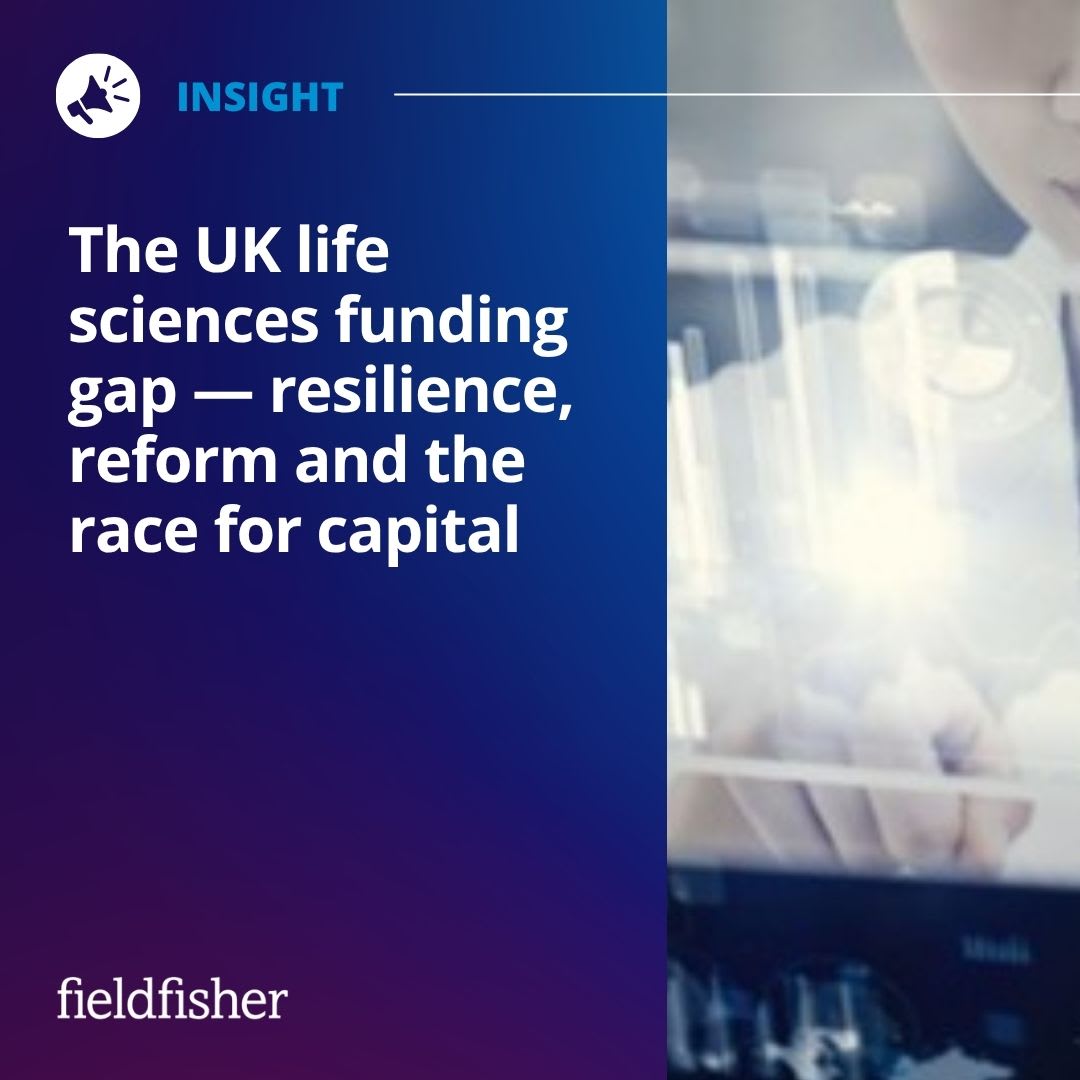 The UK life sciences funding gap – resilience, reform and the race for ...