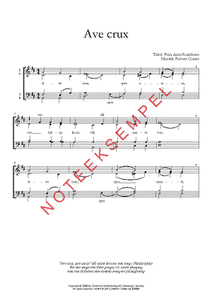 Ave Crux - SATB | Notebutikken