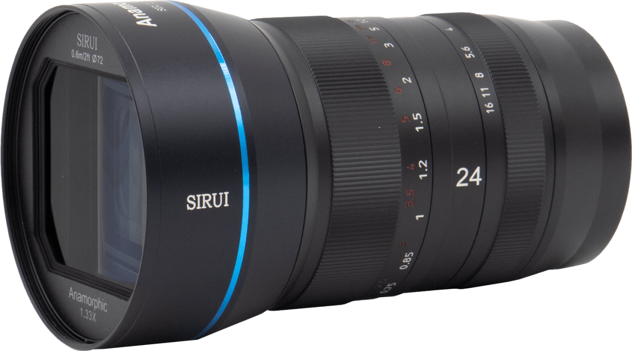 Rent Sirui 24mm f/2.8 1.33X Anamorphic lens Fujifilm X-mount from €28. ...