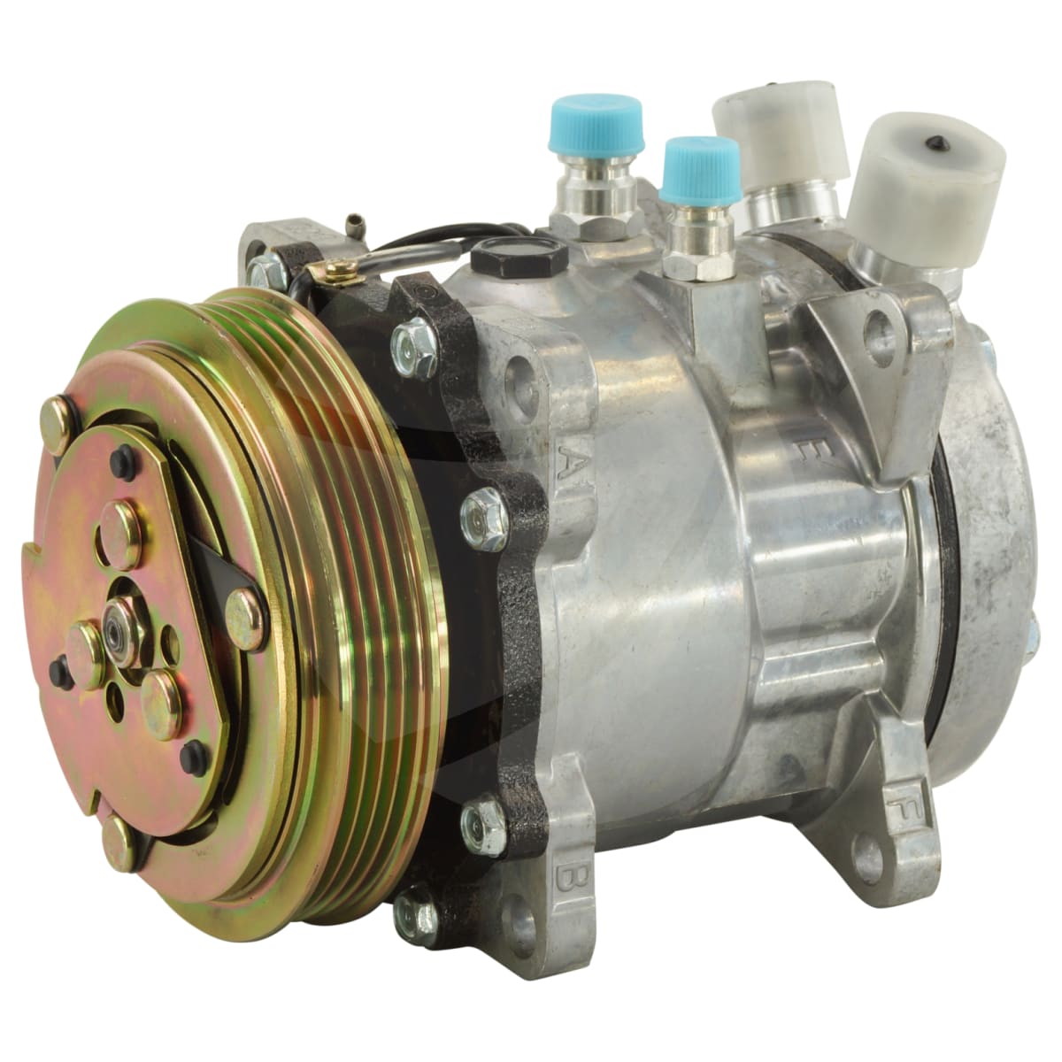 COMPRESSOR, S-SERIES (REPL SANDEN), SD5H09, 12V, 4PV, 125MM, VERT O ...