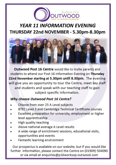 Home - Outwood Post 16 Centre Worksop