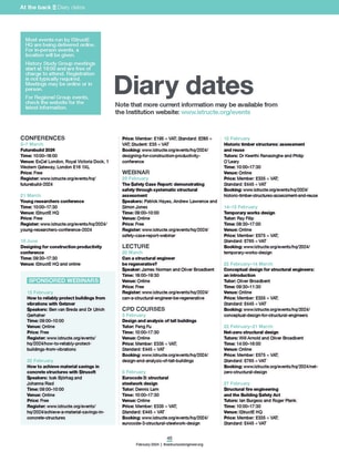 Diary dates (February 2024) - The Institution of Structural Engineers
