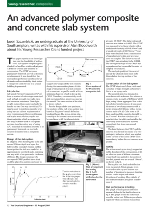 An advanced polymer composite and concrete slab system - The ...