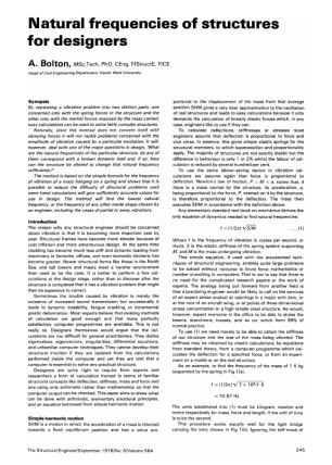 Natural Frequencies of Structures for Designers - The Institution of ...