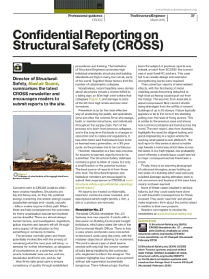 Confidential Reporting on Structural Safety (CROSS) - The Institution ...