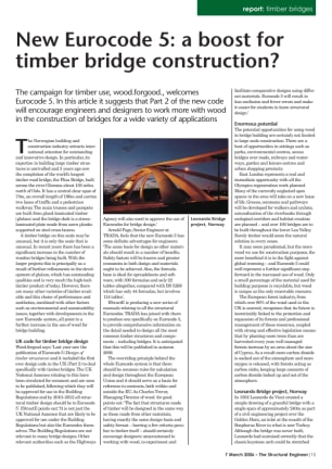 New Eurocode 5: a boost for timber bridge construction? - The ...