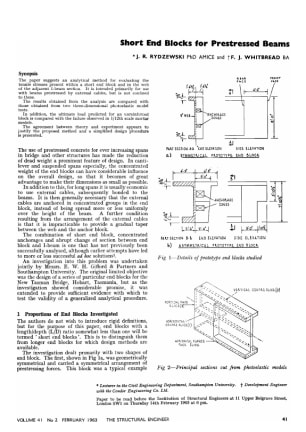 Short End Blocks for Prestressed Beams - The Institution of Structural ...