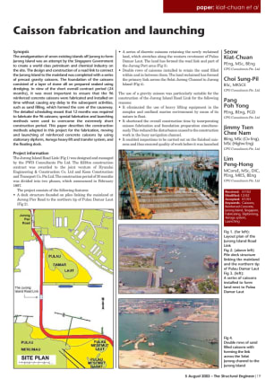 Caisson fabrication and launching - The Institution of Structural Engineers
