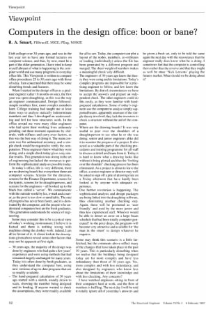 Computers in the Design Office: Boon or Bane? - The Institution of ...
