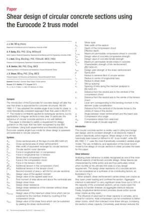 Shear design of circular concrete sections using - The Institution of ...