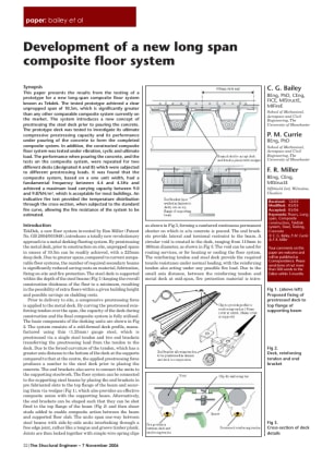 Development of a new long span composite floor system - The Institution ...