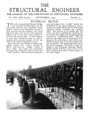 Waterloo Bridge - The Institution of Structural Engineers