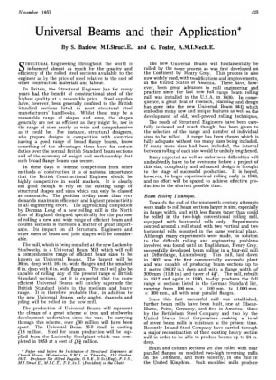 Universal Beams and their Application - The Institution of Structural ...