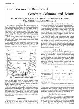 Bond Stresses in Reinforced Concrete Columns and Beams - The ...