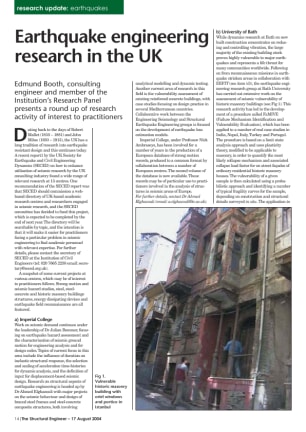 Earthquake engineering research in the UK - The Institution of ...
