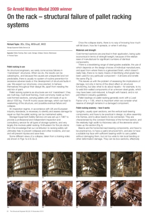 On the rack - structural failure of pallet racking systems - The ...