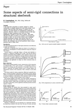 Some Aspects of Semi-Rigis Connections in Structural Steelwork - The ...