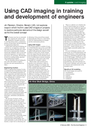 Using CAD imaging in training and development of engineers - The ...