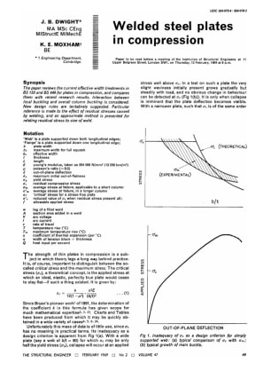 Welded Steel Plates in Compression - The Institution of Structural ...