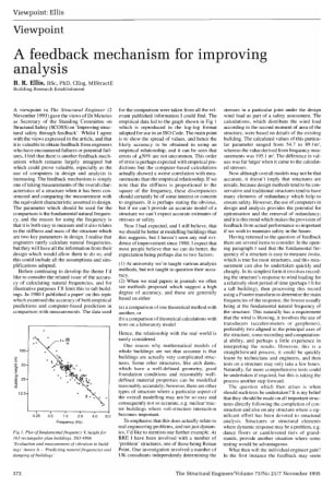 A Feedback Mechanism for Improving Analysis - The Institution of ...