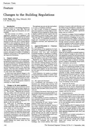 Changes to the Building Regulations - The Institution of Structural ...