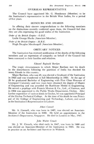 Overseas Representative - The Institution of Structural Engineers