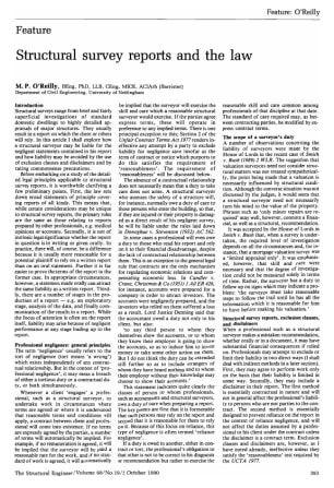 Structural Survey Reports and the Law - The Institution of Structural ...