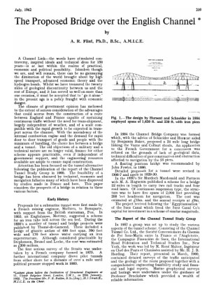 The Proposed Bridge over the English Channel - The Institution of ...