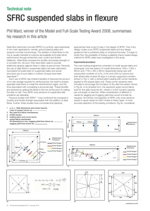 SFRC suspended slabs in flexure - The Institution of Structural Engineers