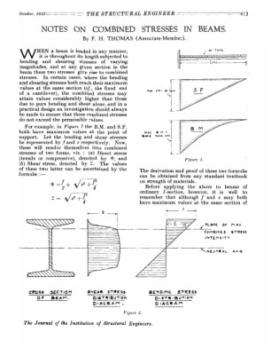 Notes on Combined Stresses in Beams - The Institution of Structural ...