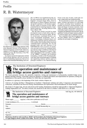 Profile. R.B. Watermeyer - The Institution of Structural Engineers