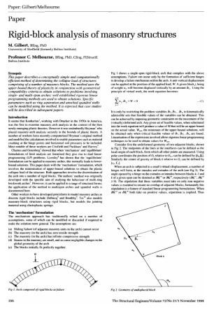 Rigid-Block Analysis of Masonry Structures - The Institution of Structural Engineers