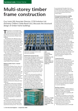 Multi-storey timber frame construction - The Institution of Structural ...