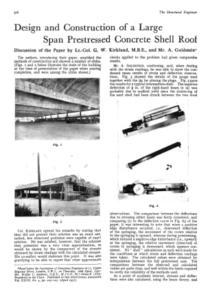 Design and Construction of a Large Span Prestressed Concrete Shell Roof ...