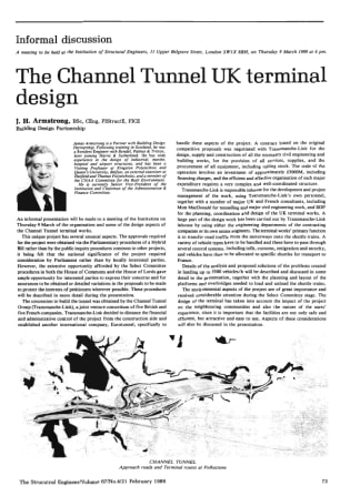The Channel Tunnel UK Terminal Design - The Institution of Structural ...