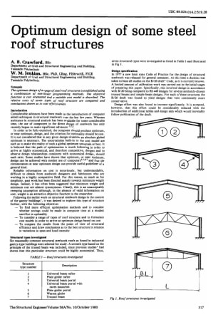 Optimum Design of Some Steel Roof Strucutres - The Institution of ...