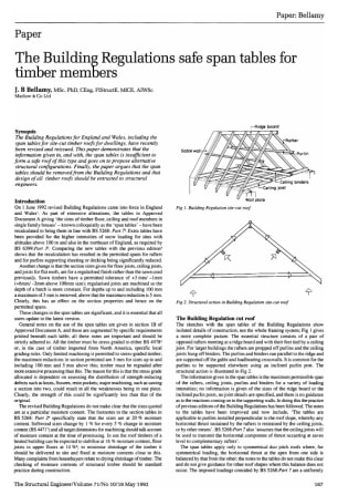 The Building Regulations Safe Span Tables for Timber Members - The ...