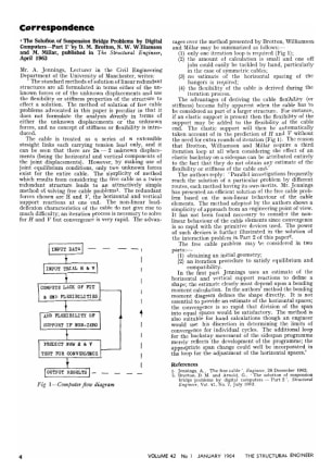 Correspondence The Solution of Suspension Bridge Problems by Digital ...