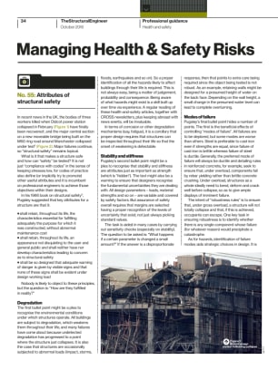 Managing Health & Safety Risks (No. 55): Attributes of structural ...