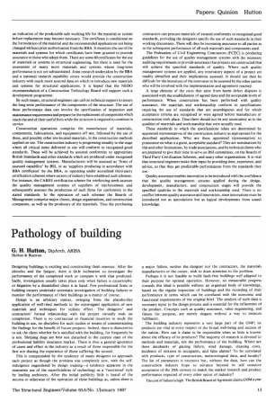 Pathology of Building - The Institution of Structural Engineers