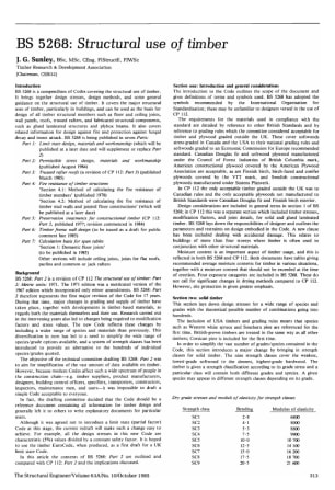 BS 5268: Structural Use of Timber (summary) - The Institution of ...